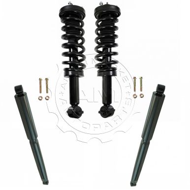 Ford F150 Front & Rear 4 Piece Complete Shock Assembly & Shock Absorber ...